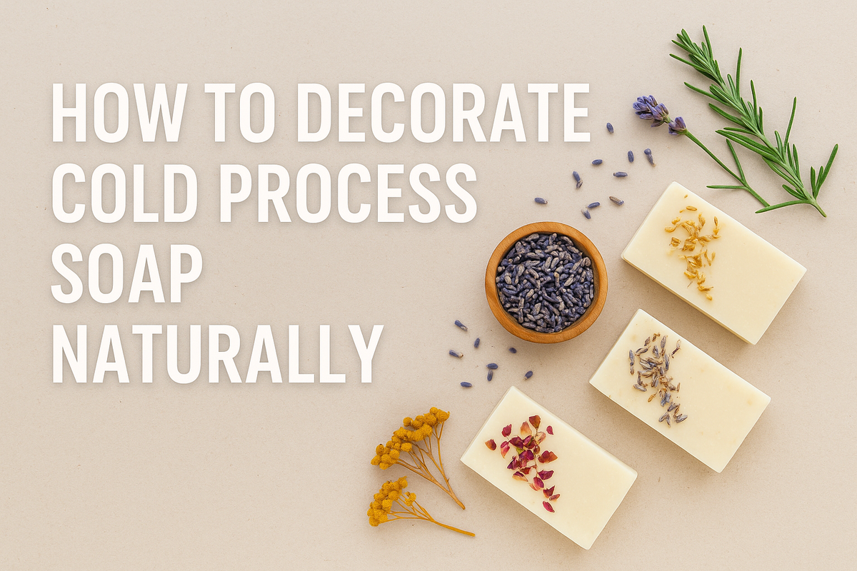 How to Decorate Cold Process Soap Naturally with Botanicals (Lavender ...