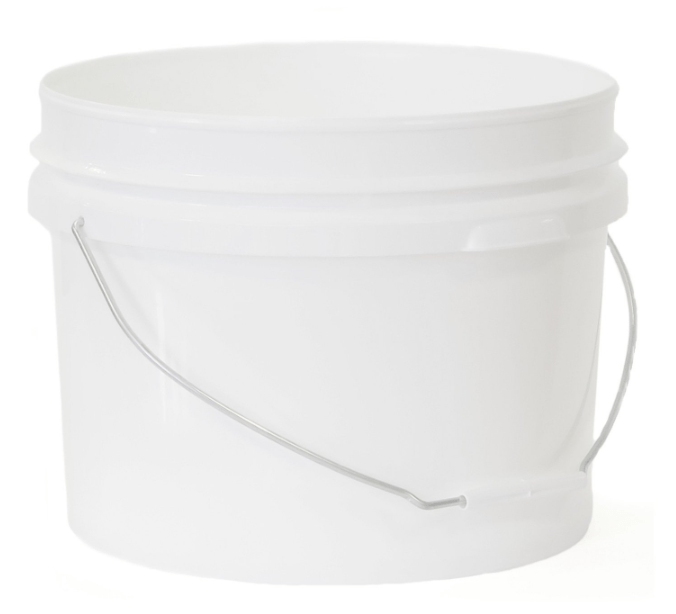 10L White PP Elite Pail With TE Wire Handle with Lid – Soapmaid ...